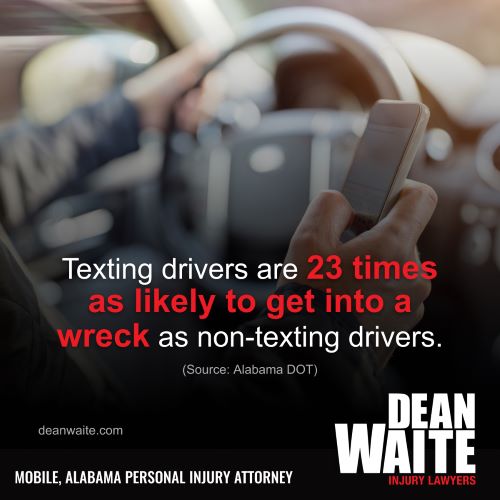 Texting and Driving Accidents : Mobile AL Attorney Dean Waite